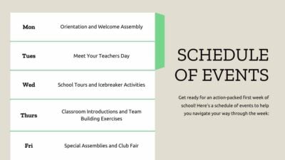 First Week of School. Free PowerPoint Template — SlidesCarnival