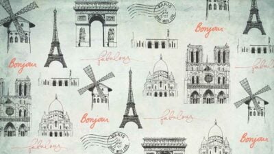 French-Themed Background . Slides Template — SlidesCarnival