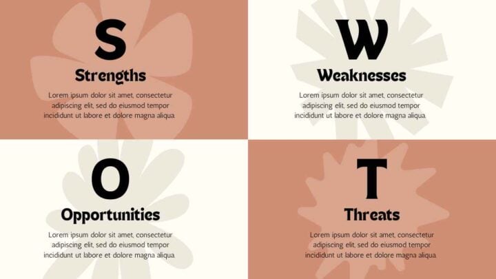 Sketched Shapes SWOT Analysis. Free Infographics Template — SlidesCarnival