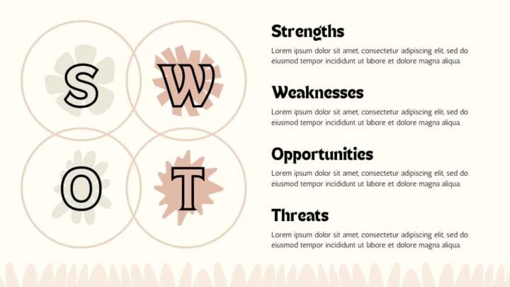 Sketched Shapes SWOT Analysis. Free Infographics Template — SlidesCarnival