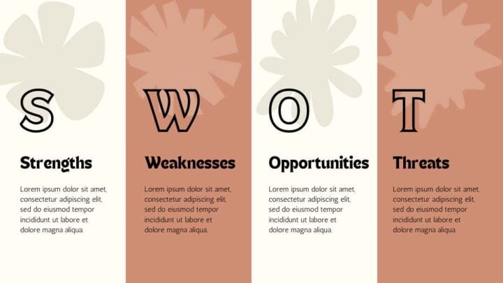 Sketched Shapes SWOT Analysis. Free Infographics Template — SlidesCarnival