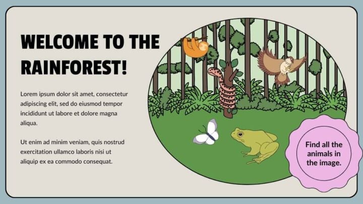 Animal Habitats Science Lesson for Elementary. Free PPT & Google Slides ...