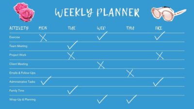 Weekly Planning Infographic. Free Planner Template — SlidesCarnival