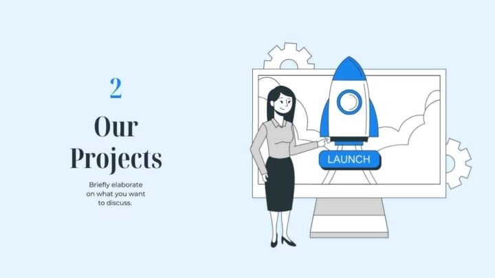 Animated Meeting Plan Blue Illustrative Minimal Business. Free ...
