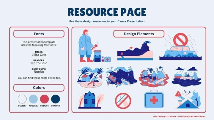 Natural Disasters: Causes of Flooding. Free Slides Template ...
