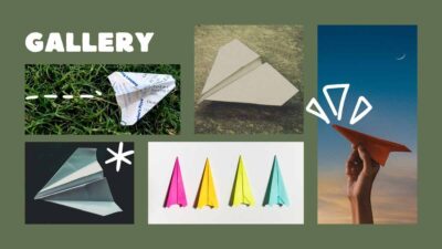 Paper Airplanes Lesson for Kids Infographics. Free Slides Template ...