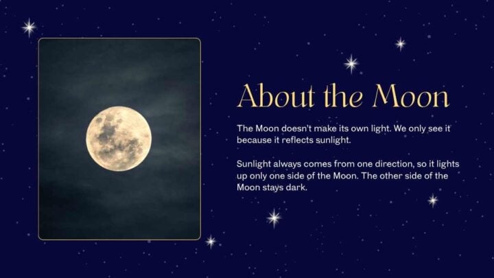 Phases of the Moon Grade 5. Free Lesson Template — SlidesCarnival
