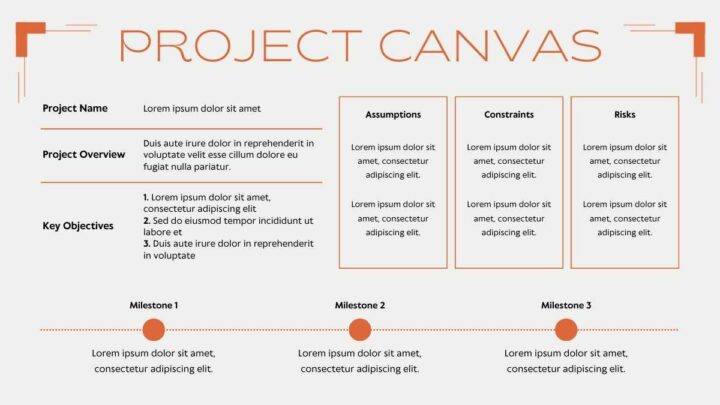 Project Canvas Infographics. Free Slides Template — SlidesCarnival