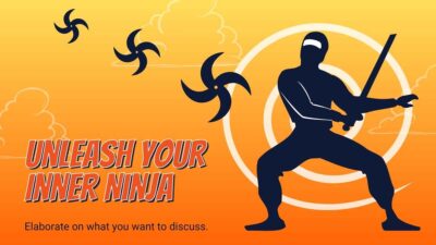 Orange Anime Ninja Minitheme. Free Slides Template — SlidesCarnival