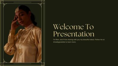 Art Deco Luxury Gala for a Charity Event. Presentation Template ...