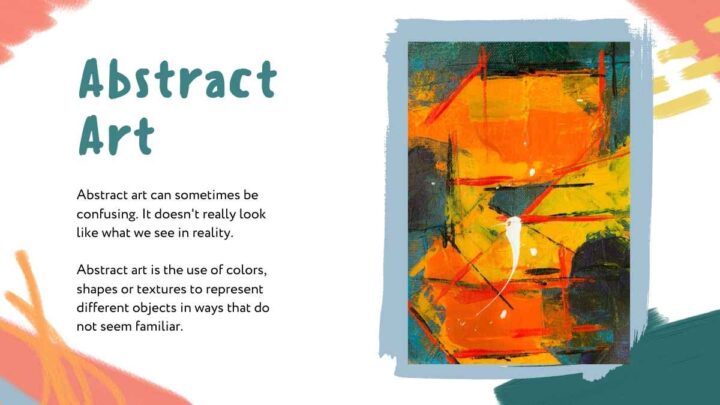 Artistic Introduction to Abstract Art. Free Presentation Template ...