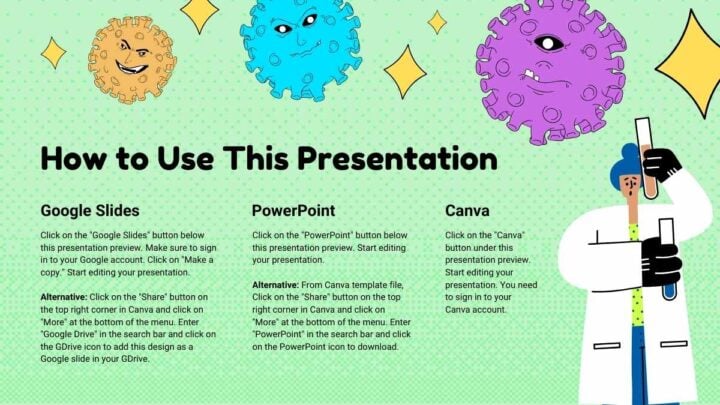 Bacteria and Viruses Lesson for Elementary. Free PPT & Google Slides ...