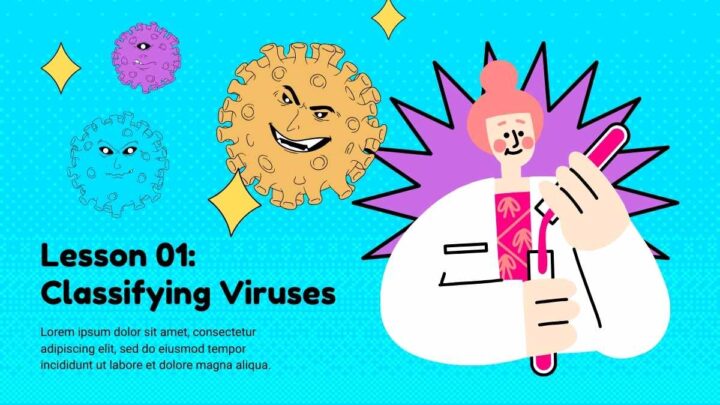 Bacteria and Viruses Lesson for Elementary. Free PPT & Google Slides ...