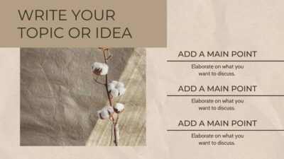 Beige Minimalistic Floral Pretty Portfolio. Free PPT & Google Slides ...