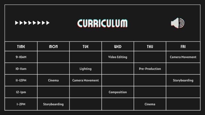 Animated Screen Film College Major. Free Presentation Template ...