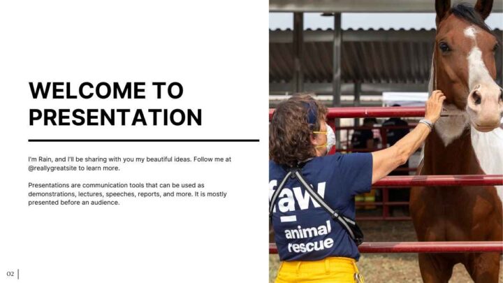 Minimal Animal Rescue. Free PPT & Google Slides Template — SlidesCarnival