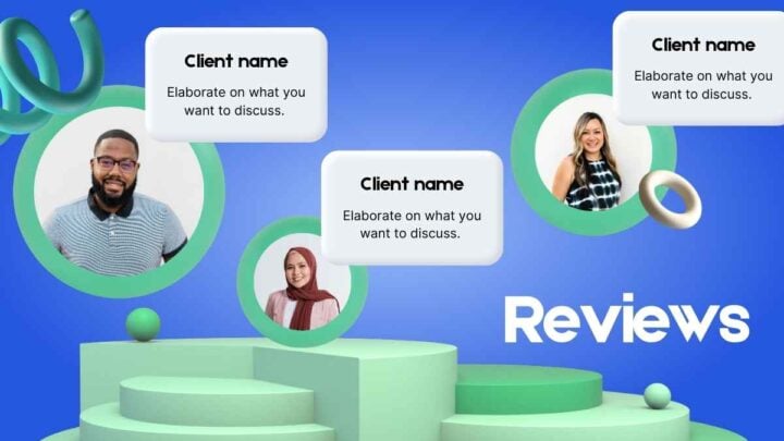 Abstract 3D Podcast Pitch Deck. Free Presentation Template — SlidesCarnival