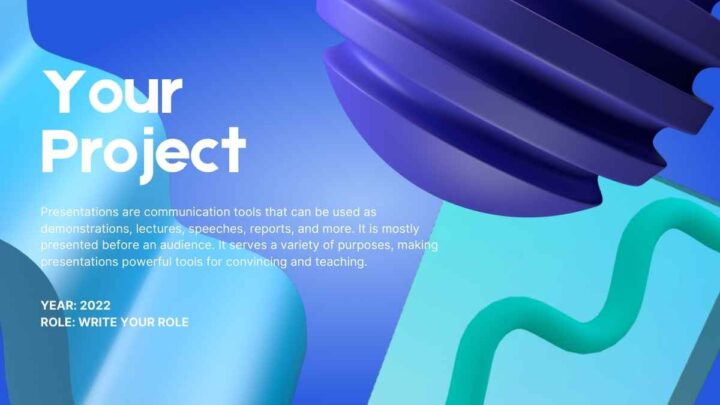 Abstract 3D Podcast Pitch Deck. Free Presentation Template — SlidesCarnival