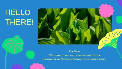 Template slide sains SD tentang tumbuhan gratis