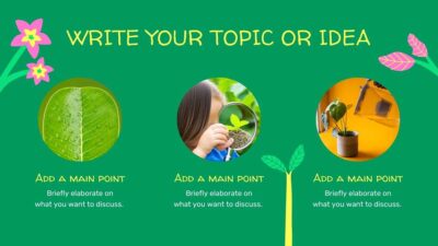 Template slide sains SD tentang tumbuhan gratis