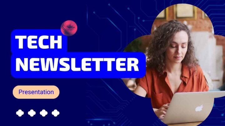 Blue Tech Newsletter. Free Presentation Template — SlidesCarnival