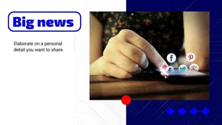 Blue Tech Newsletter. Free Presentation Template — SlidesCarnival