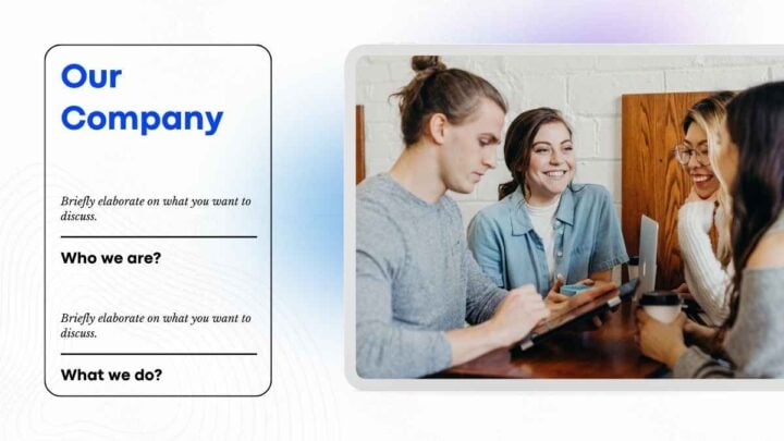 Blue Minimal Gradient FinTech Pitch Deck. Free Presentation Template ...