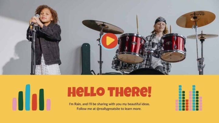 Bold Illustrated School Music Club. Free PPT & Google Slides Template ...