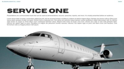 Private Jet Pilot Training Workshop. Free Slides Template — SlidesCarnival