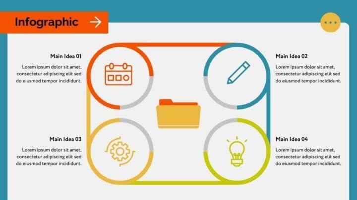 4 Step Cycle Infographic. Free Infographics Template — SlidesCarnival