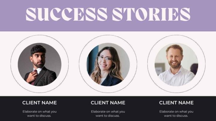 Bold Modern Company Year in Review. Free Presentation Template ...