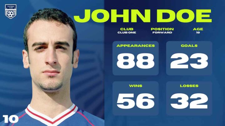 College Soccer Players Profile . Slides Template — SlidesCarnival