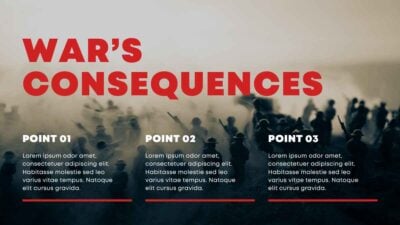 War Background. Slides Template — SlidesCarnival