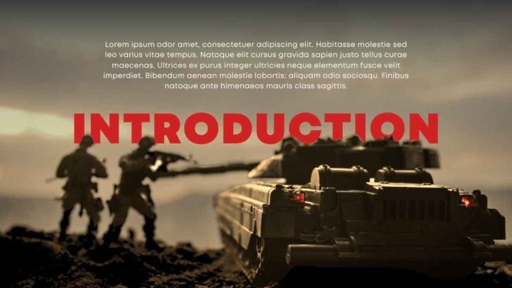 War Background Slides Template Slidescarnival