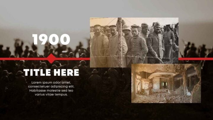 War Background Slides Template Slidescarnival