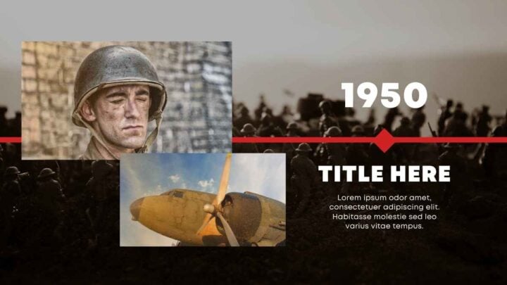 War Background Slides Template Slidescarnival