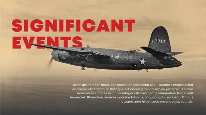 War Background. Slides Template — SlidesCarnival