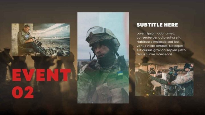 War Background. Slides Template — SlidesCarnival