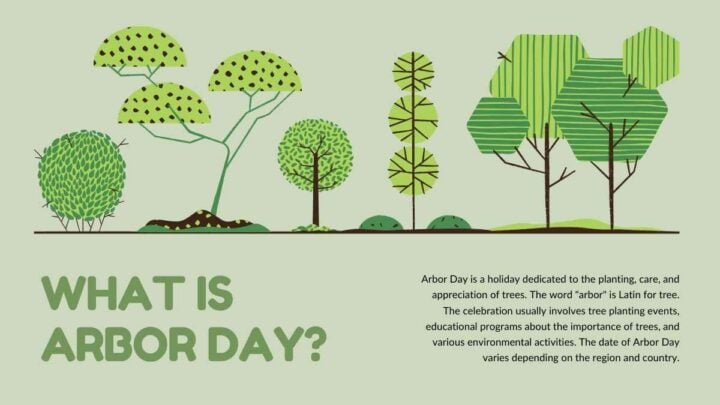 Botanical National Arbor Day. Free PPT & Google Slides Template ...