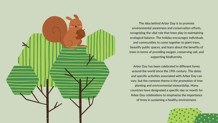 Botanical National Arbor Day. Free PPT & Google Slides Template ...
