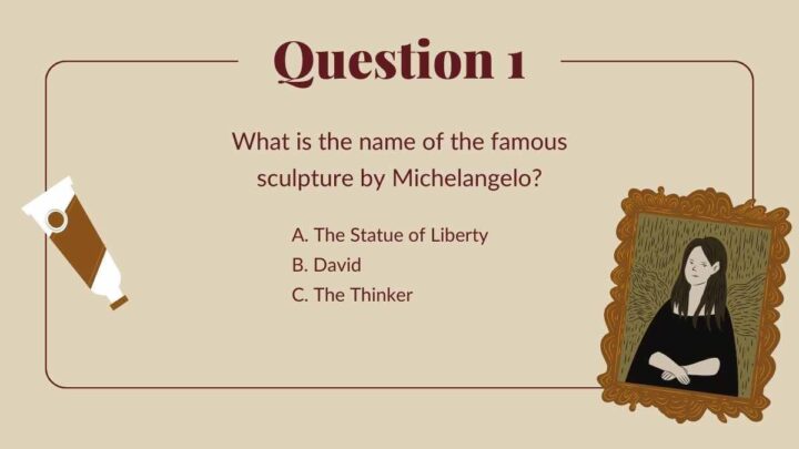 Illustrated Art History Trivia Quiz. Free PPT & Google Slides Template ...