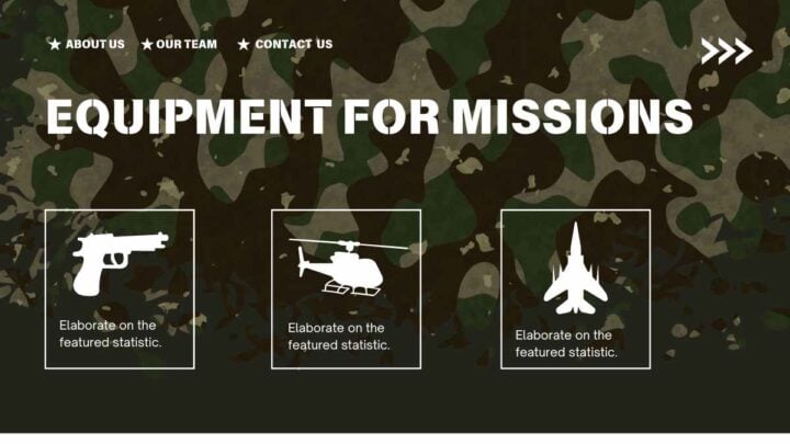 Military Background. Slides Template — SlidesCarnival