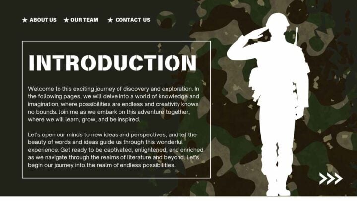 Military Background. Slides Template — SlidesCarnival