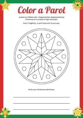 Christmas Parol Coloring Sheets. Free Coloring Sheets Template ...
