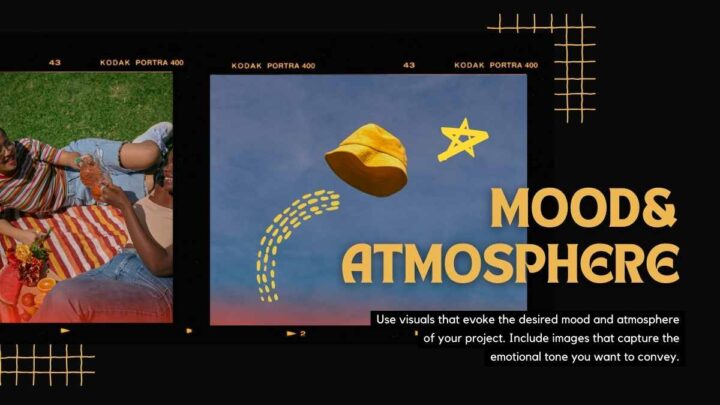 Cinematic Doodle TV and Film Moodboard. Free Presentation Template ...