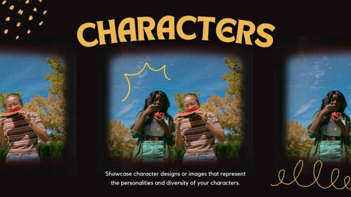 Cinematic Doodle TV and Film Moodboard. Free Presentation Template ...
