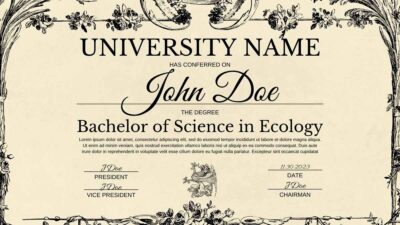 Classic Diploma Theme with Elegant Borders and Frames. Free PPT ...