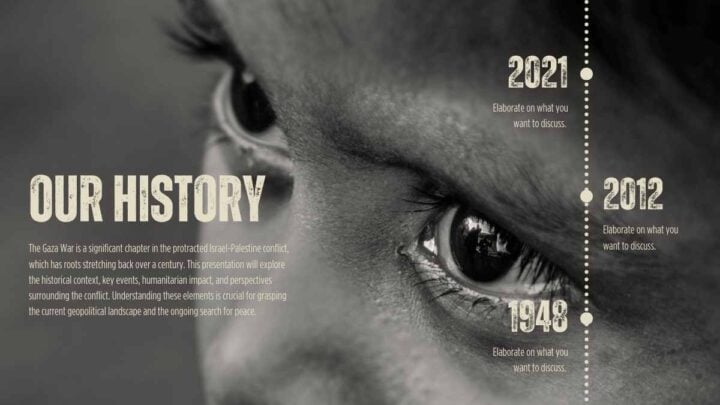 Gaza War Israel-Palestine Conflict. Free Slides Template — SlidesCarnival