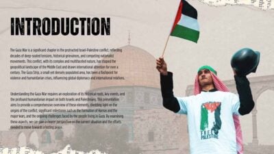 Gaza War Israel-Palestine Conflict. Free Slides Template — SlidesCarnival