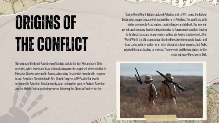 Gaza War Israel-Palestine Conflict. Free Slides Template — SlidesCarnival